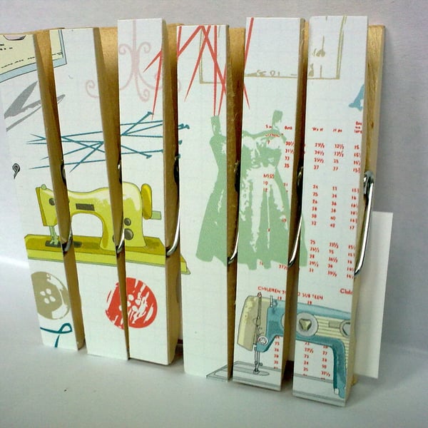 Happy Days Retro Pegs Fridge Magnets Magnetic C... - Folksy