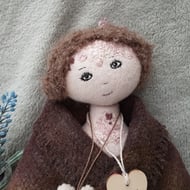 Hand Embroidered Victorian doll, a heritage sty... - Folksy