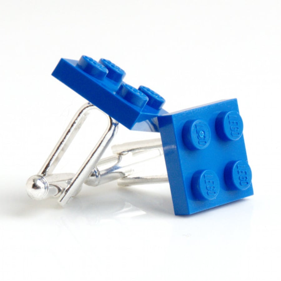 LEGO® Cufflinks in Blue - Folksy