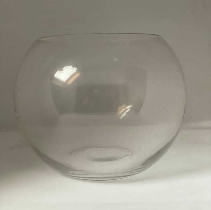 Custom painted Fishbowl glass vase - ORDER BOO... - Folksy