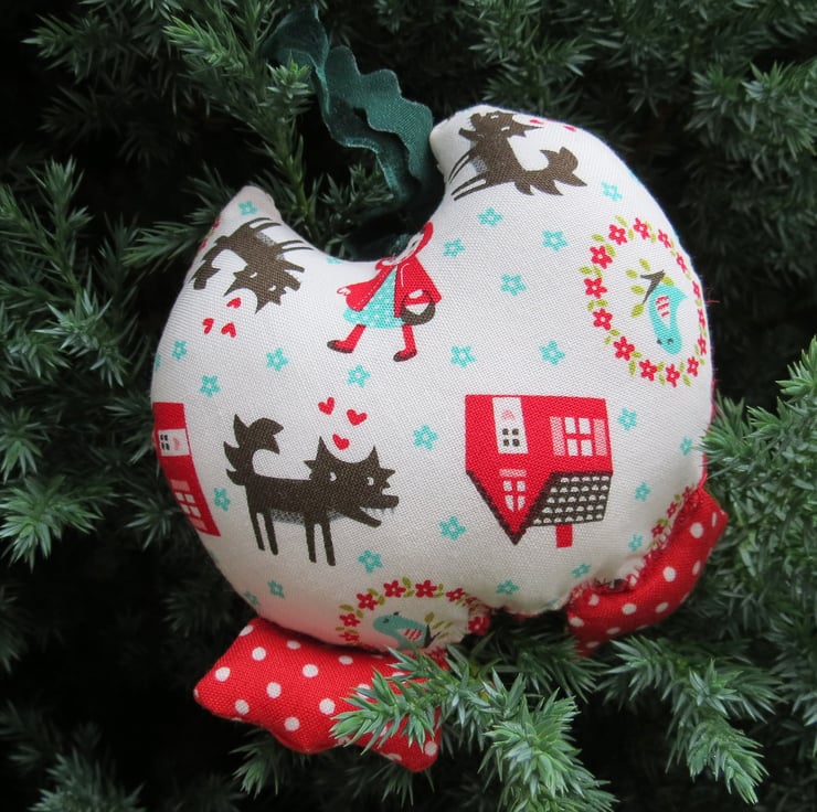 A festive hanging owl. Door Hanger. Christmas... - Folksy