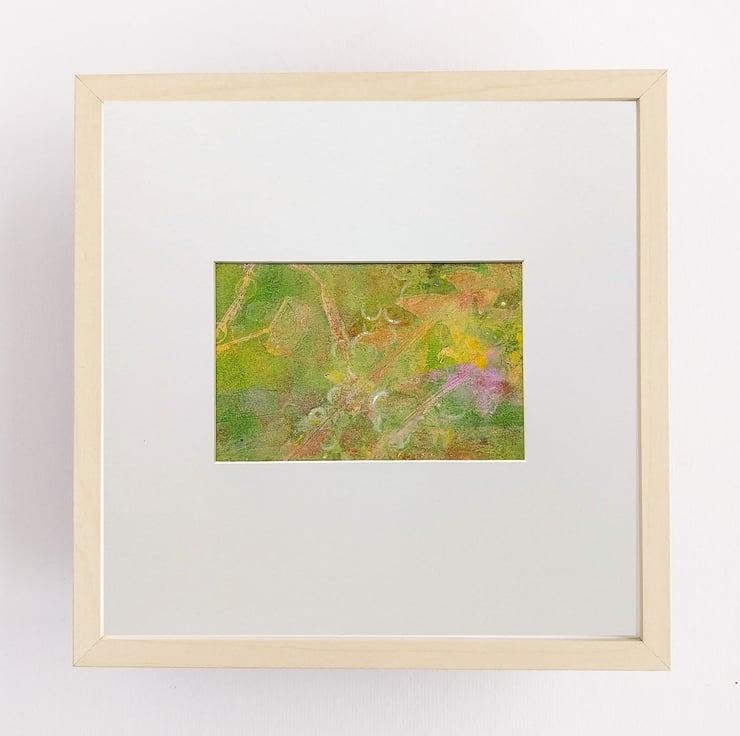 Abstract botanical and found objects mono print... - Folksy