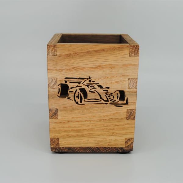 Wooden Stationary, Pencil Box - F1 Car - Folksy