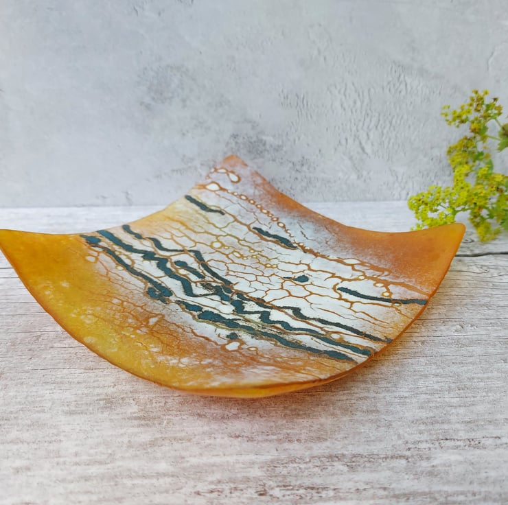 Silver Birch Glass Dish - Folksy