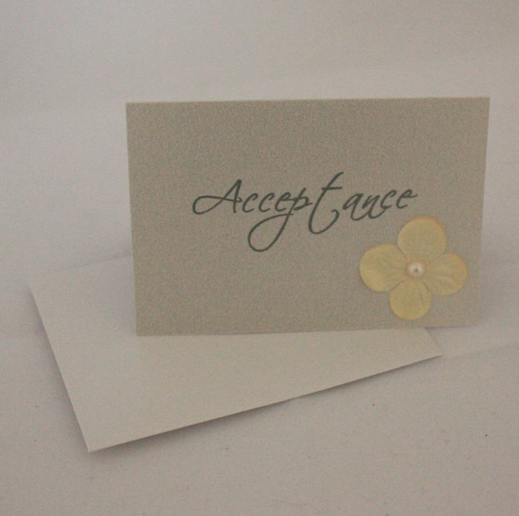 Pack of handmade acceptance & with regret c... - Folksy