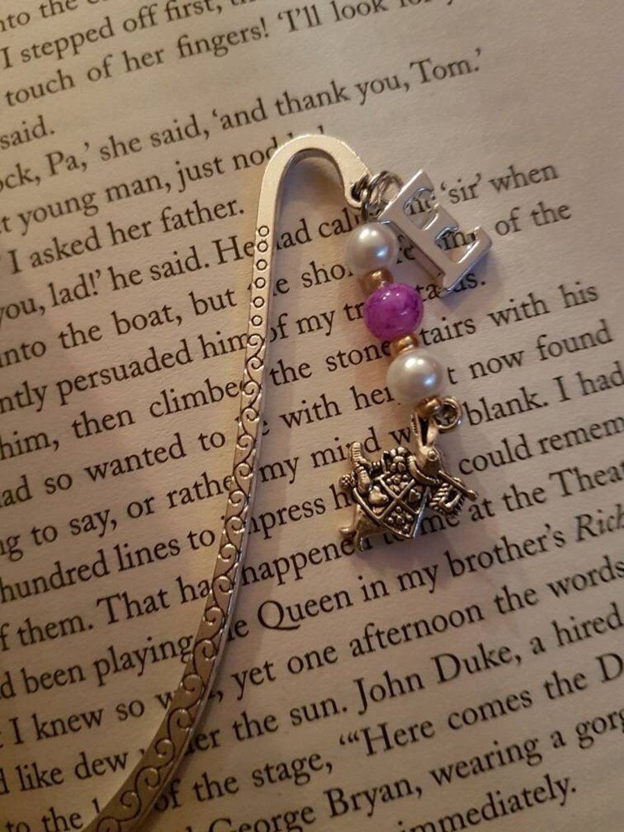 Alice in wonderland bookmark, personalised alic... - Folksy