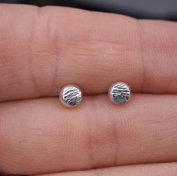studs, small silver stud earrings, silver studs - Folksy