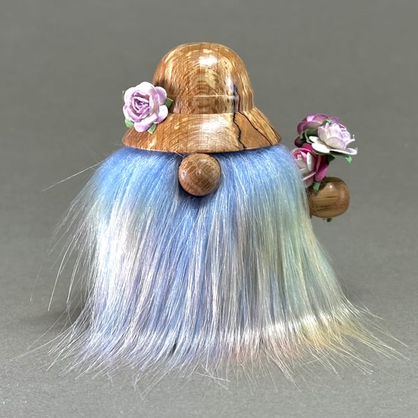 Woodturned handmade lady Gonk - Folksy