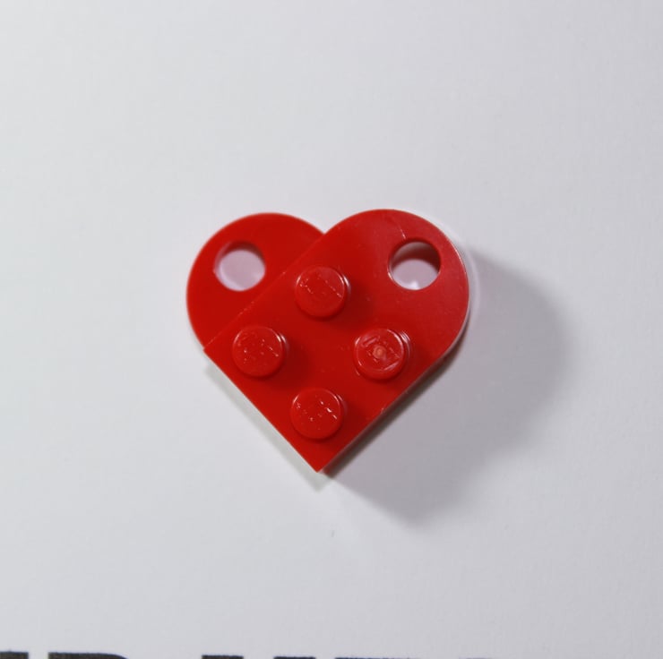 VALENTINE'S DAY - LEGO HEART - PERSONALISED FRA... - Folksy