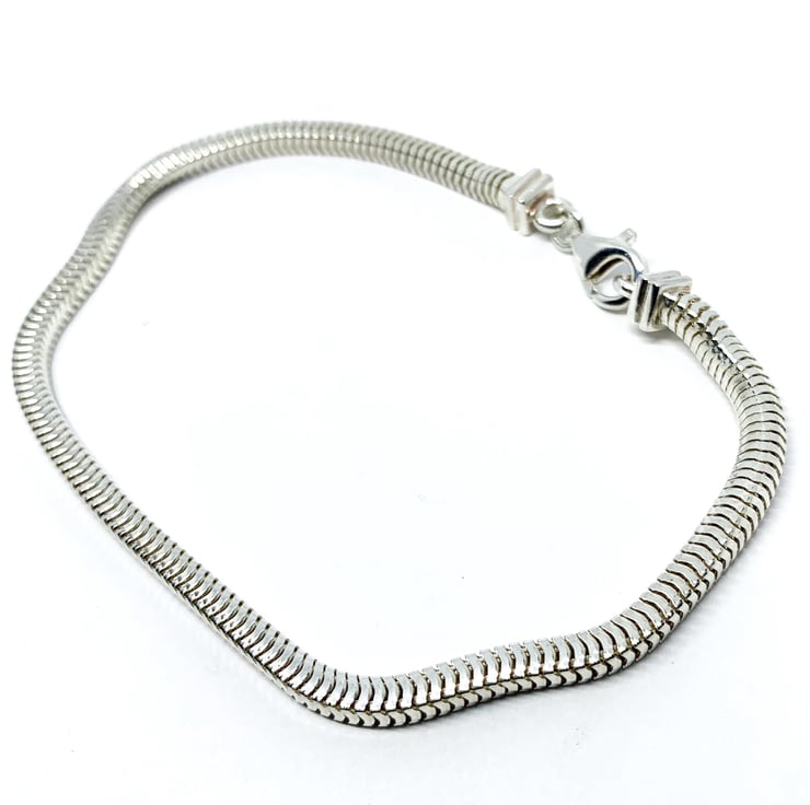 Square snake men's bracelet - Folksy