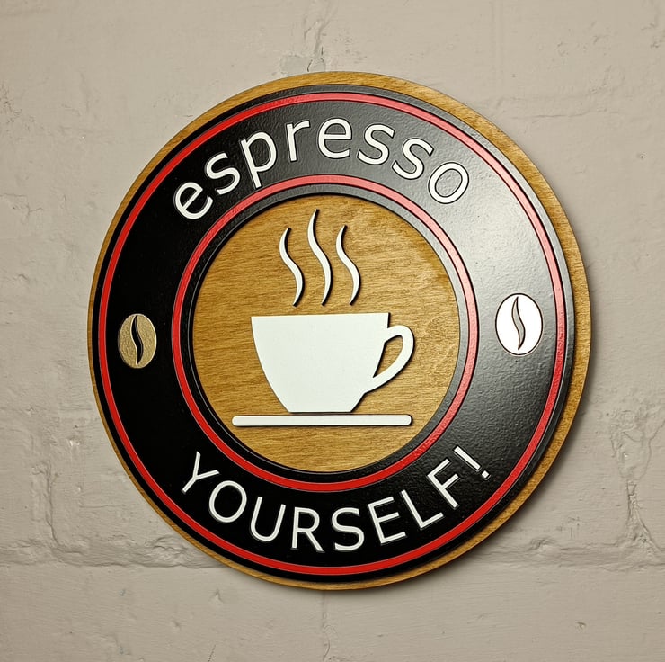 Personalised Coffee shop vintage logo sign - Folksy