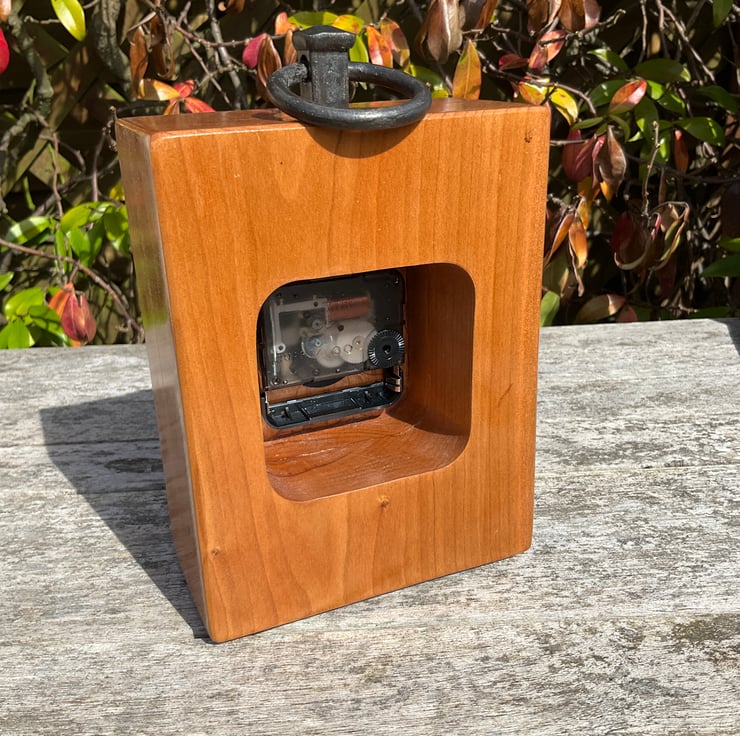 Rustic Cherry Wood Clock (WC23) - Folksy