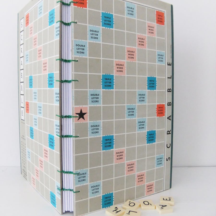 Scrabble journal - Folksy