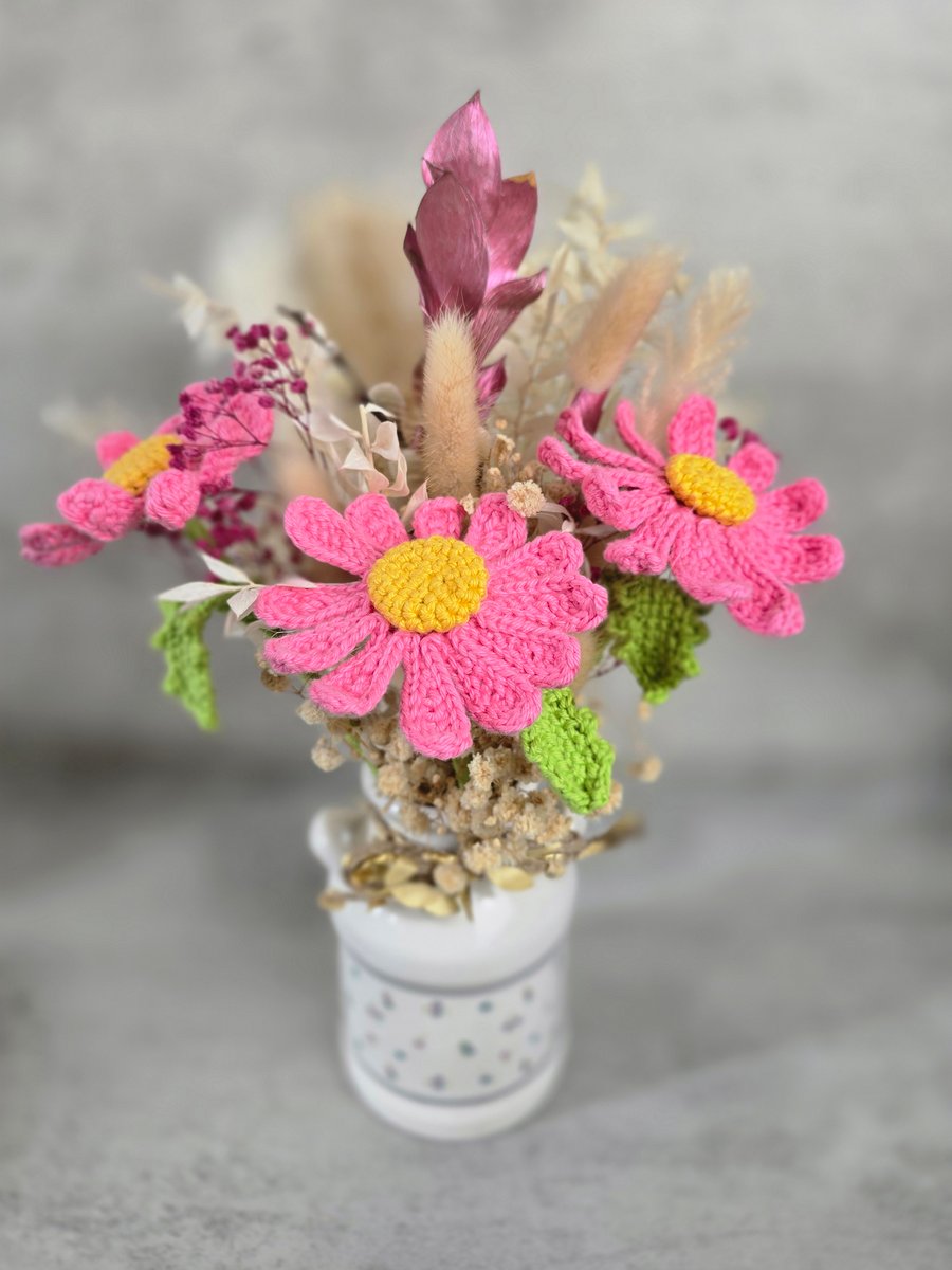 Crochet Painted Daisy - Folksy