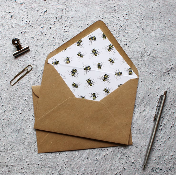Bumble Bee Letter Writing Set Stationery Set ... - Folksy