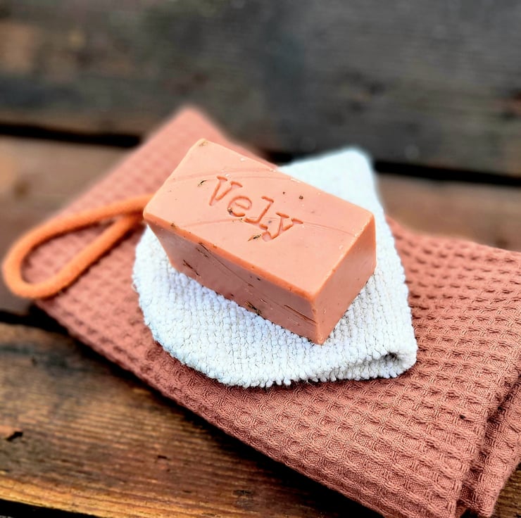 Natural Soap With Red French Clay, Geranium And... - Folksy