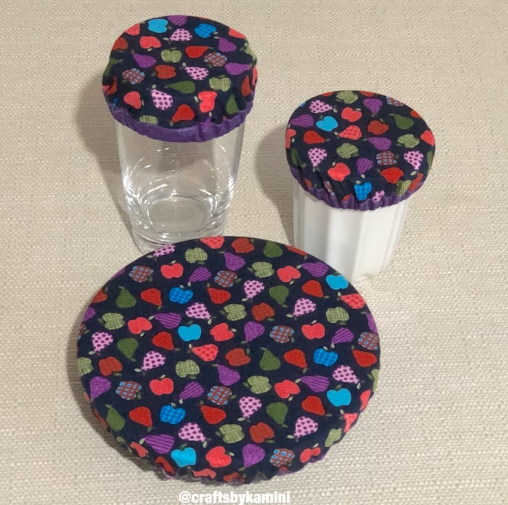 Reuseable cover for bowls, mugs, glasses (P&... - Folksy