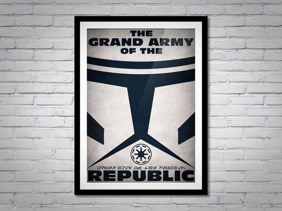 Star Wars Galactic Republic Propaganda Movie Po... - Folksy