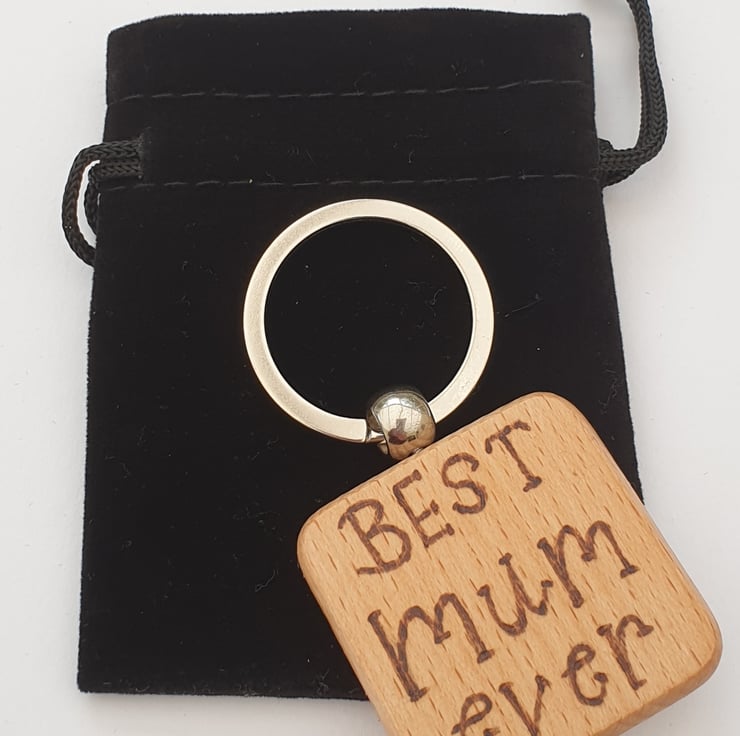 Best Mum ever mum keyring - Folksy