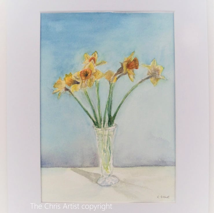 Original watercolour, still life painting,sprin... - Folksy