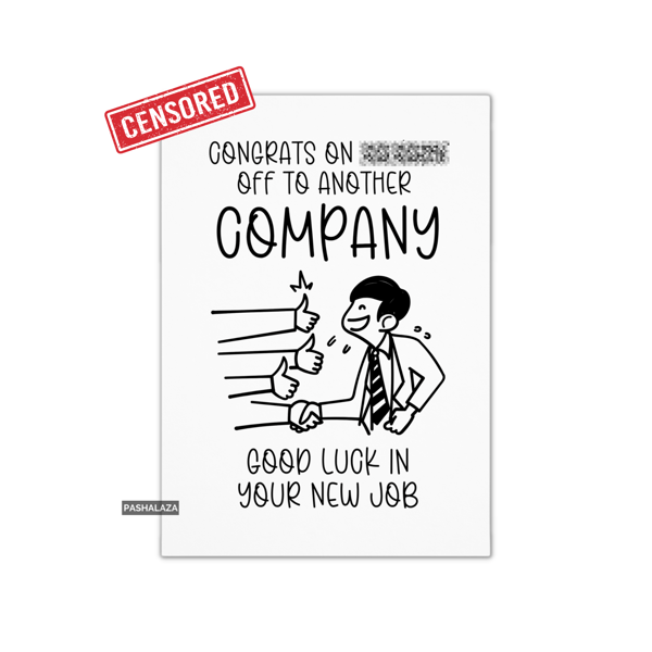 Funny Rude Joke Leaving Card - Novelty Banter N... - Folksy