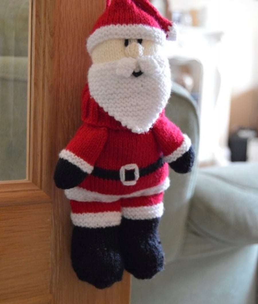 Santa Gift Bag Knitting Pattern - Folksy