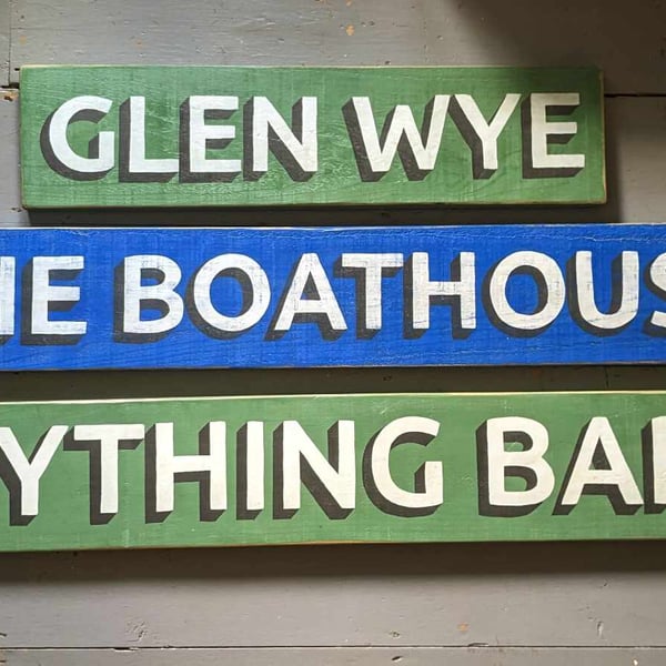 Hand-Painted Personalised "HOUSE NAME"... - Folksy