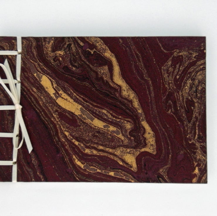 Marbled Japanese Notebook - Folksy