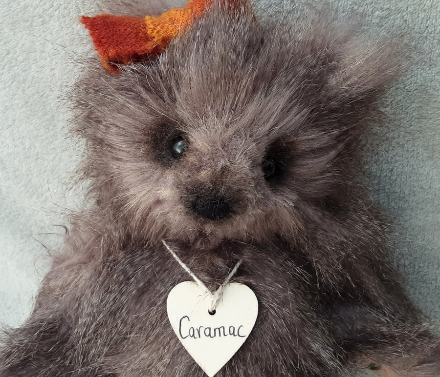 Fur teddy bear, one of a kind artist bear, coll... - Folksy