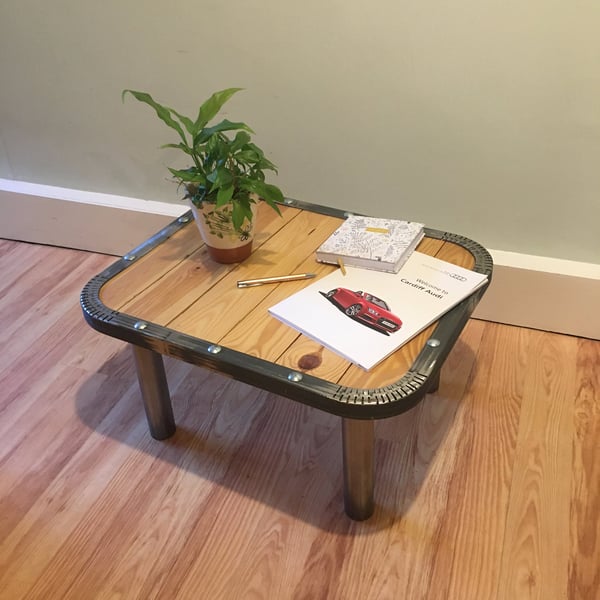 Pinewood Coffee Table, Small, Handcrafted, Recl... - Folksy