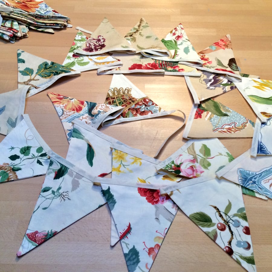 6m LONG Beautiful Floral Bunting - perfect for ... - Folksy