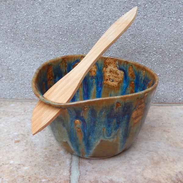 Pate bowl dip serving dish hand thrown stonewar... - Folksy