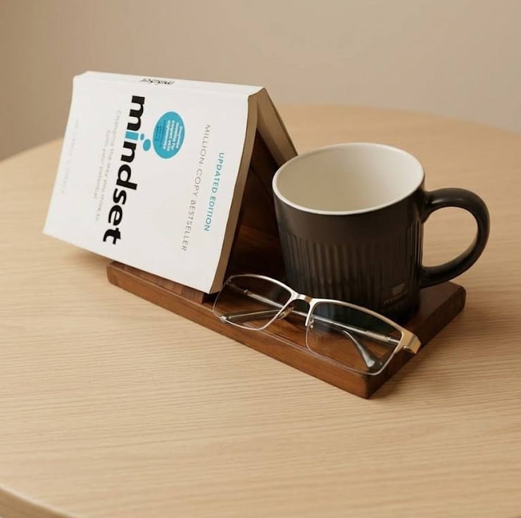 Wooden Book Stand Tray, Reading Desk Organizer,... - Folksy