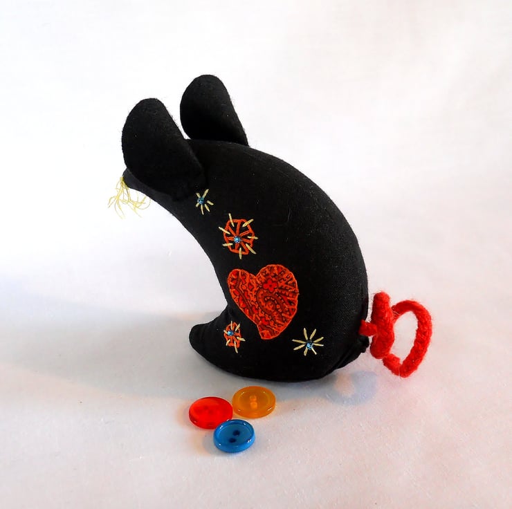 SALE Hand Embroidered Mouse - Folksy