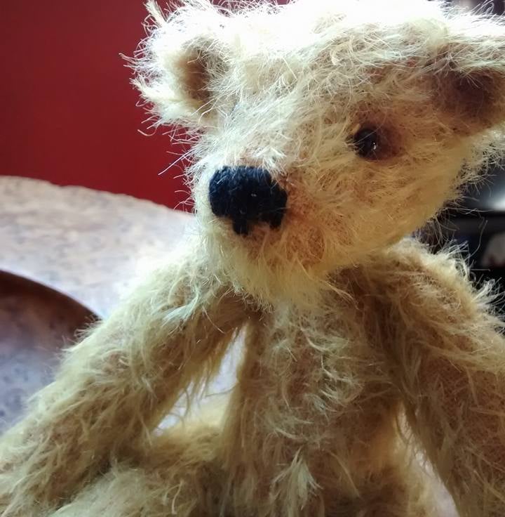 8" Mohair Handmade Traditional Teddy Bear - Folksy