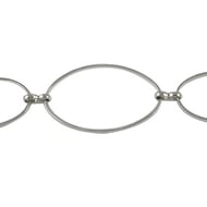 1 Metre Silver coloured Chain - Folksy