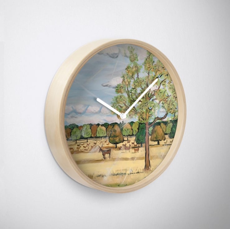 Beautiful Wall Clock Featuring The Painting ‘Th... - Folksy