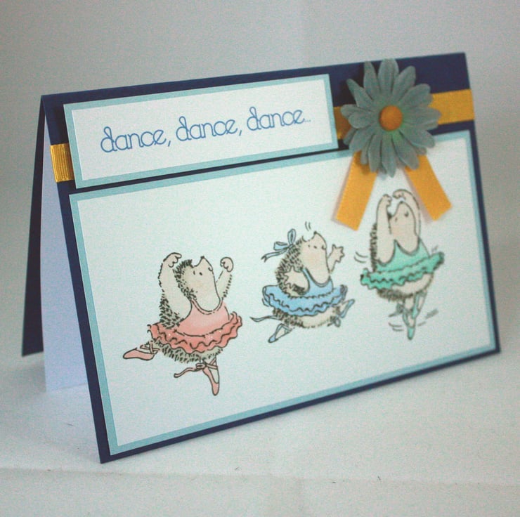 Handmade, any occasion card - ballet dancing he... - Folksy