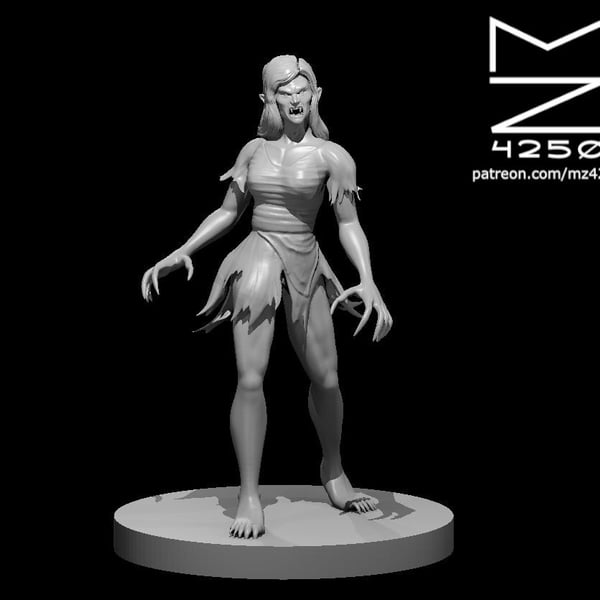 Vampire Spawn - 3D Printed Resin DnD Pathfinder... - Folksy