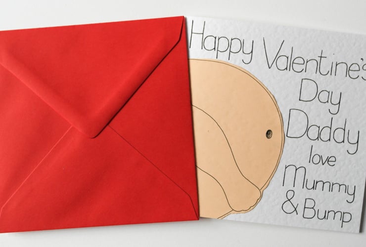 Bump Valentine's Day Card From Mummy To Be For... - Folksy