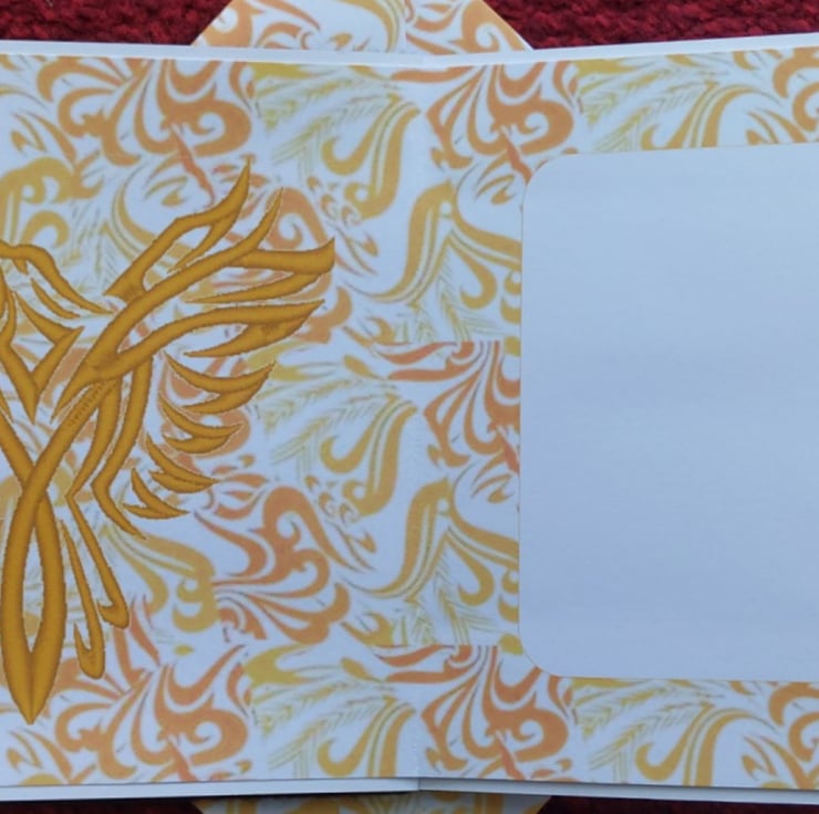 Phoenix Rising Happy Birthday Card. Handmade e... - Folksy