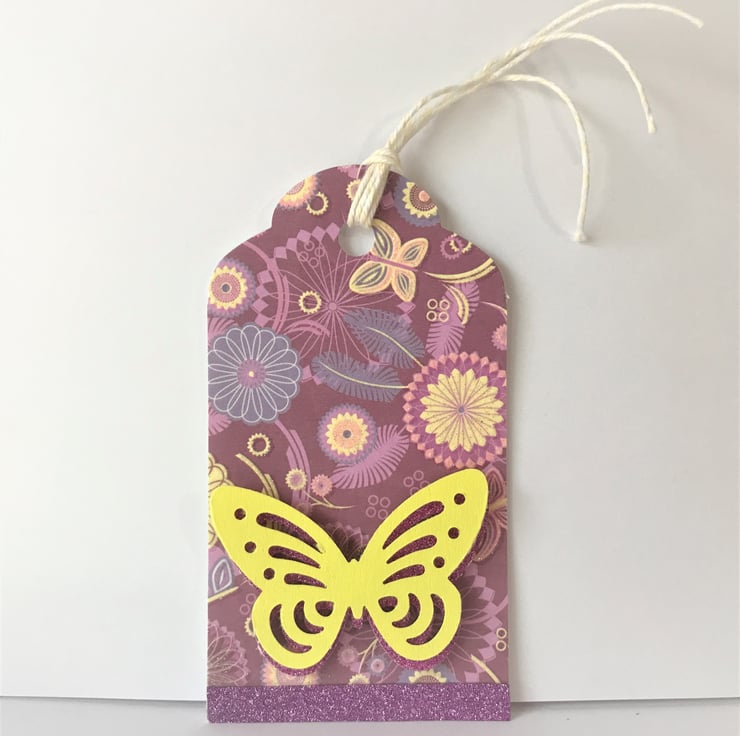 LUXURY SPARKLY Butterfly elegant purple yelllow... - Folksy