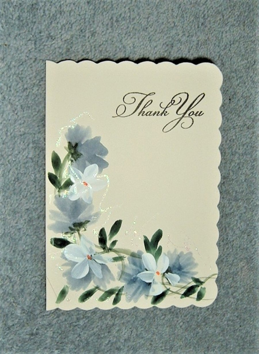 original art hand painted Thank you card. ( ref... - Folksy