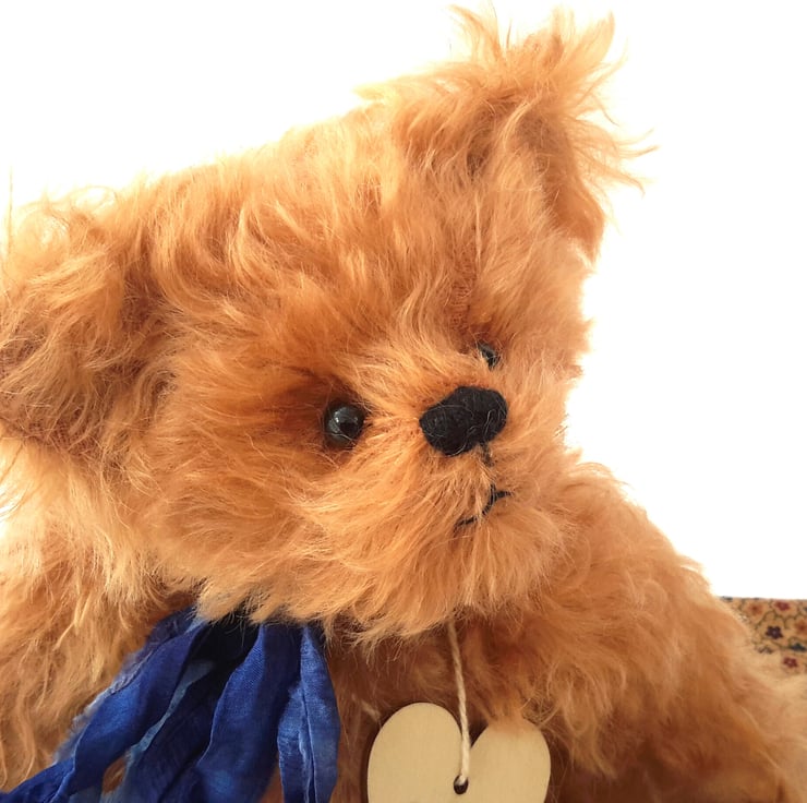 SOLD Bobby Bear,One of a Kind Mohair Bear, Coll... - Folksy