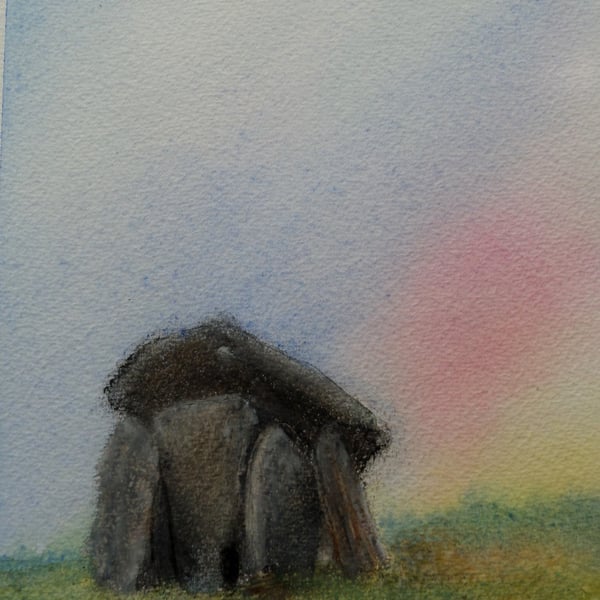 Trethevy Quoit sunrise standing stones Cornwall... - Folksy