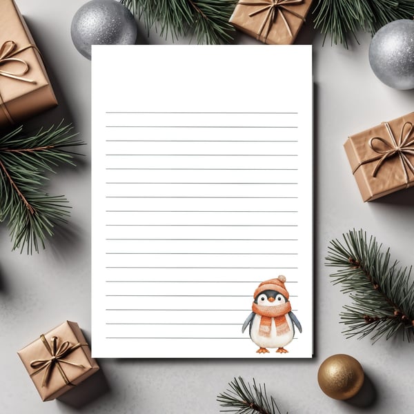 Illustrated, decorative and personalised writing paper on Folksy