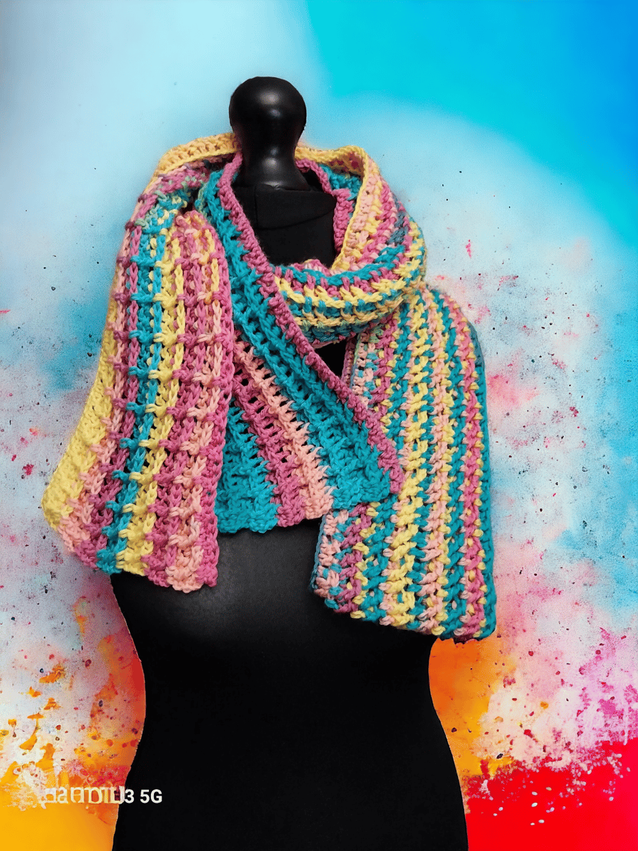 Waffle Scarf - Folksy