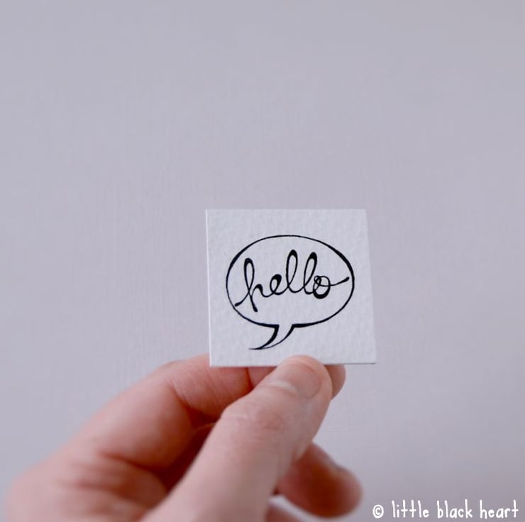hello - original artwork - Folksy