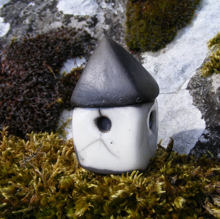 Miniature square house - Folksy