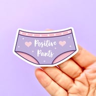 Positive Pants Vinyl Sticker, Waterproof Die Cu... - Folksy